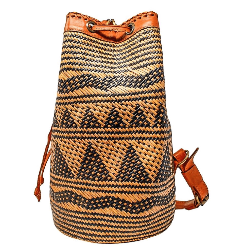 Indonesian Bali Hand Woven Rattan ATA Leaf Straw Backpack Bag – radekus