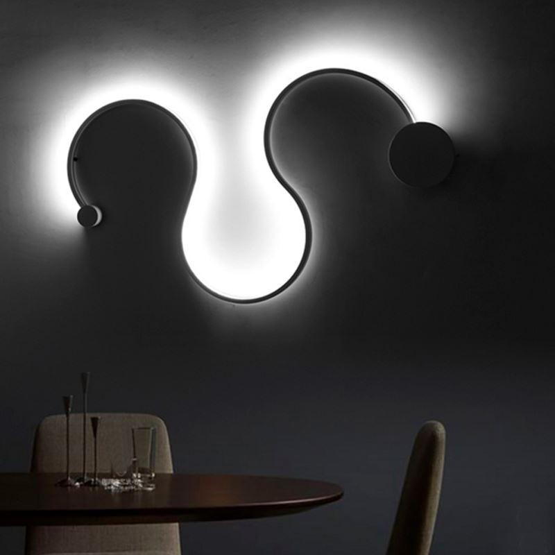 Wavy Pattern Led Home Decor Ceiling Wall Lights For Living Room Bedroom ...